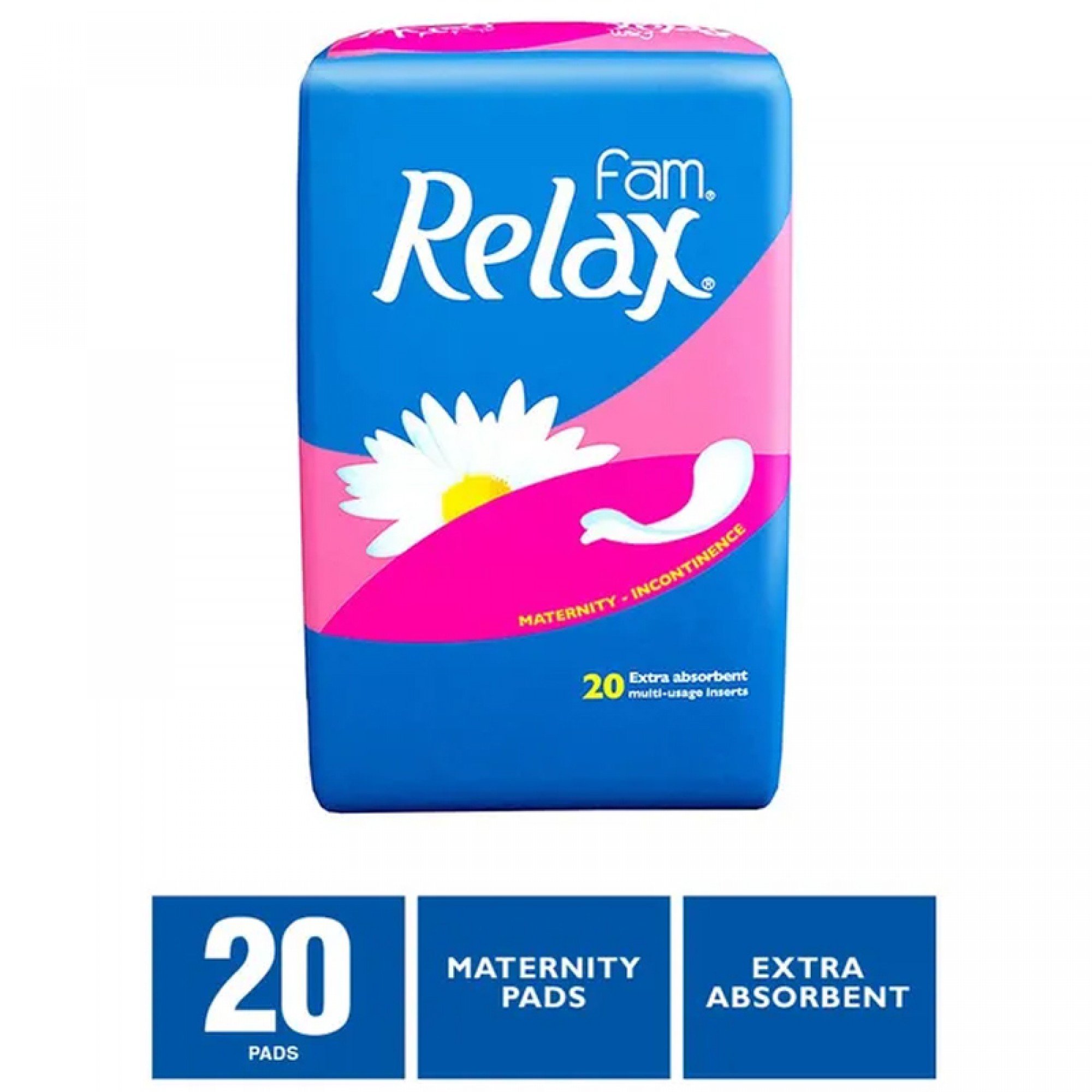 Fam Relax Natural Cotton Feel Maternity Sanitary Pads 20pcs