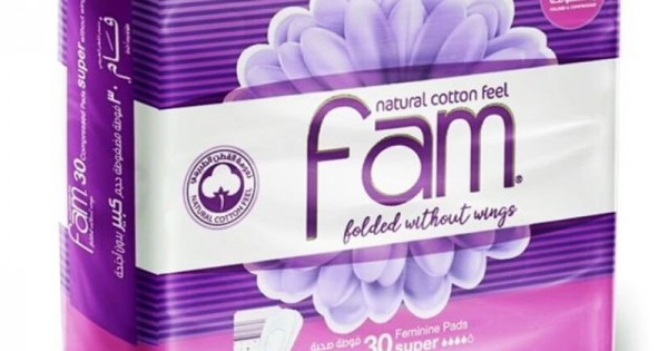 Fam - Large Sanitary Pads Without Wings, 30 Pads