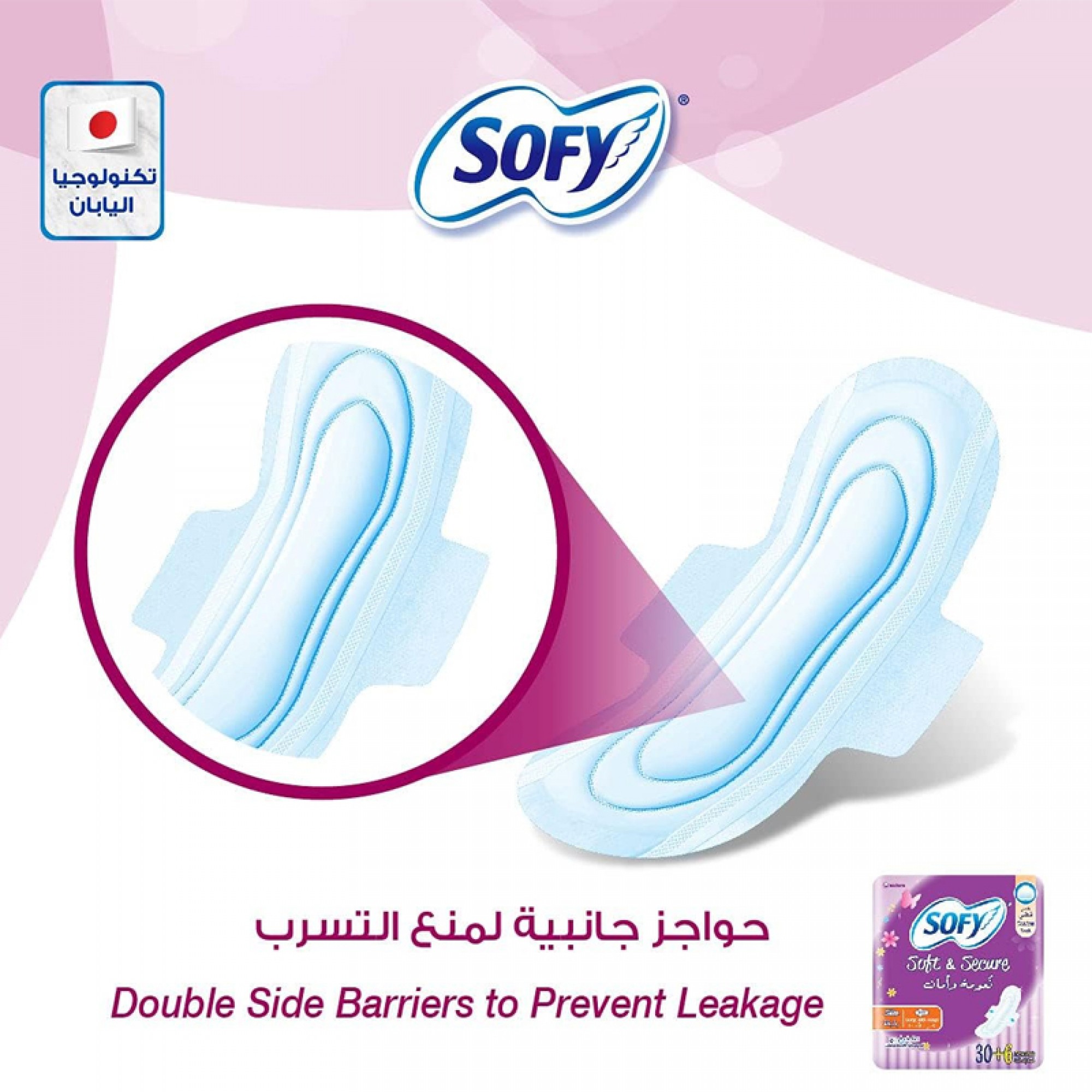 Sofy Soft & Secure, Slim, Large 29 Cm, Sanitary Pads With Wings, Pack ...