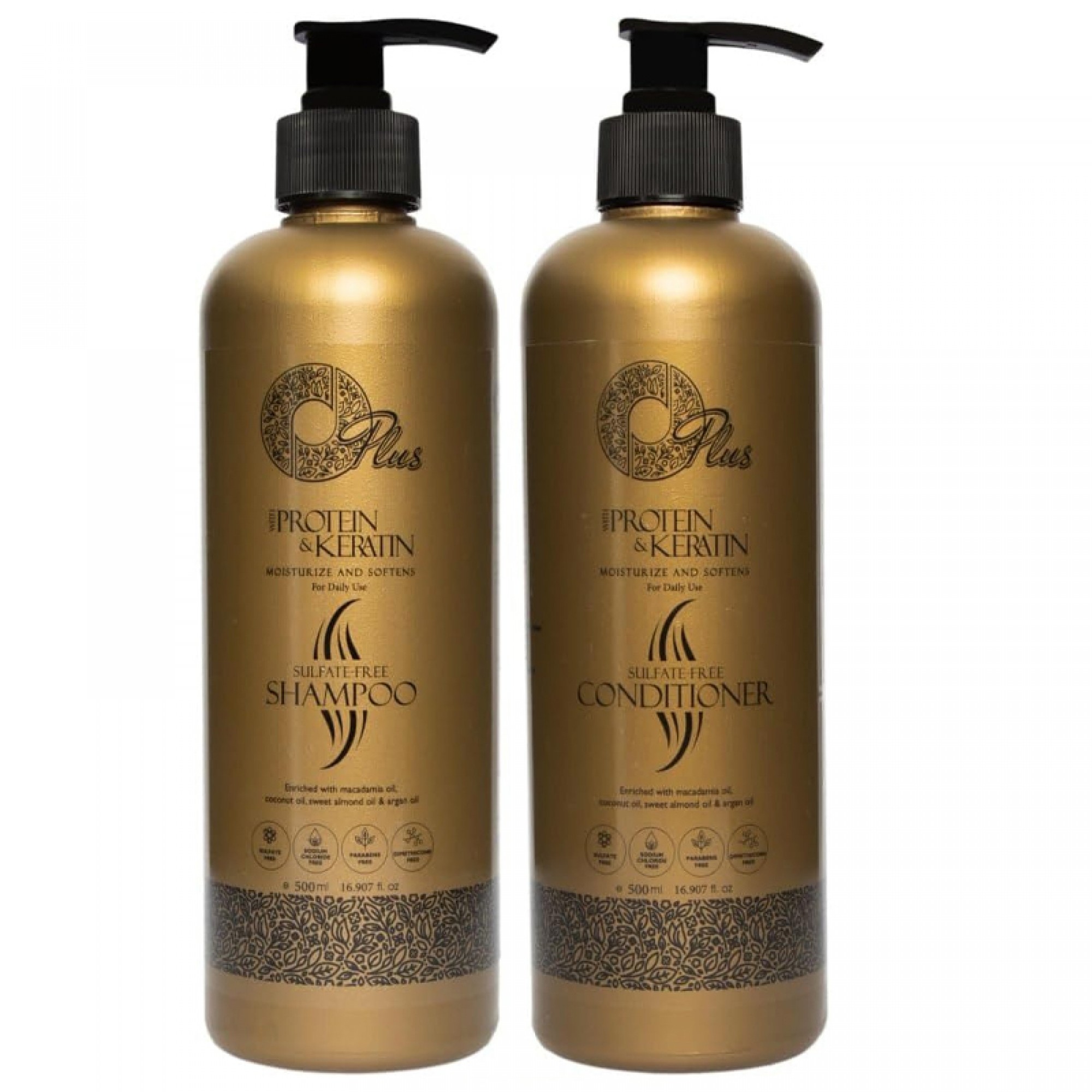 Oplus Shampoo & Conditioner for Protein & Keratin Treated Hair - 500 ml