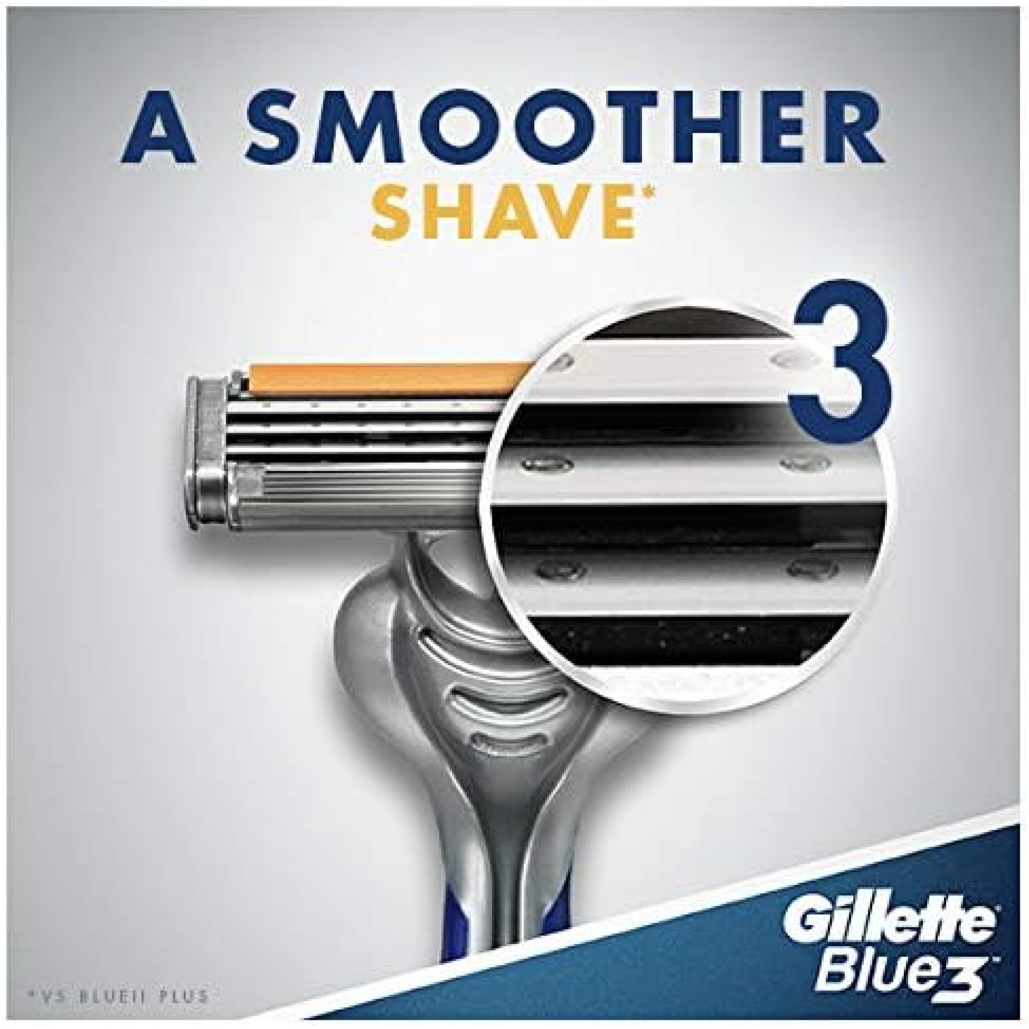 Gillette Blue 3 Comfort Men's Razor Blades - 3 Pieces